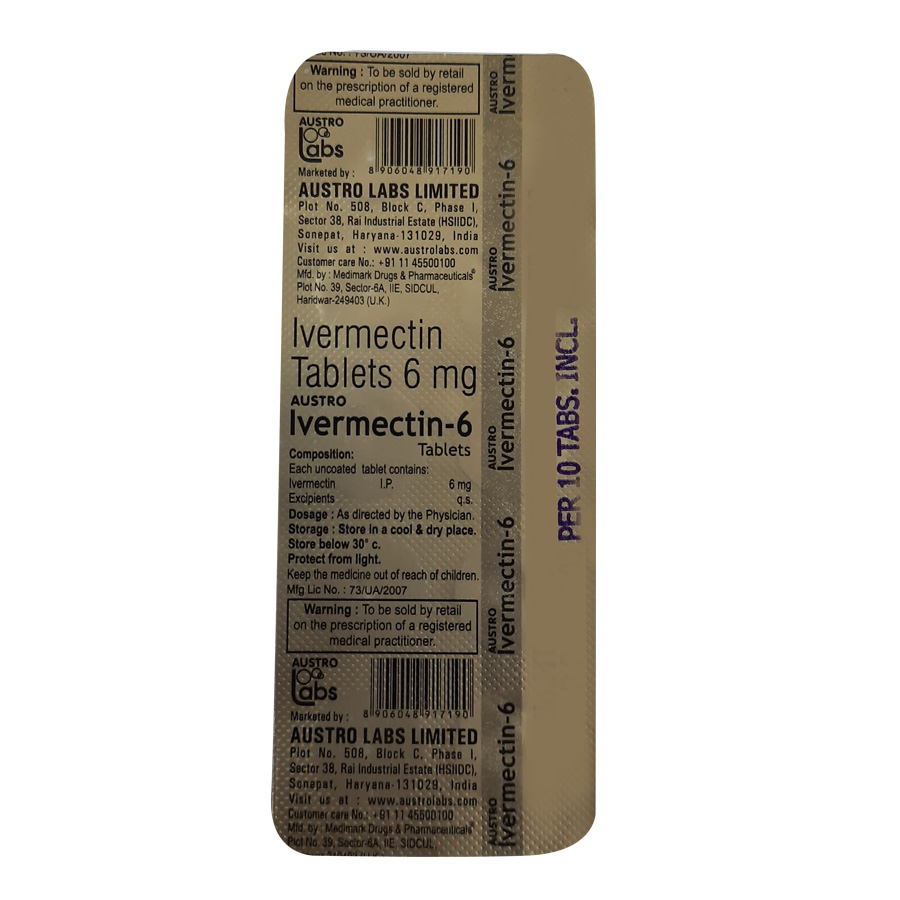 Ivermectin 6mg tablet, Buy Ivermectin 6 mg Online