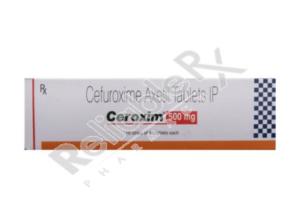 Buy Ceroxim 500mg Online, Cefuroxime 500 mg tablet