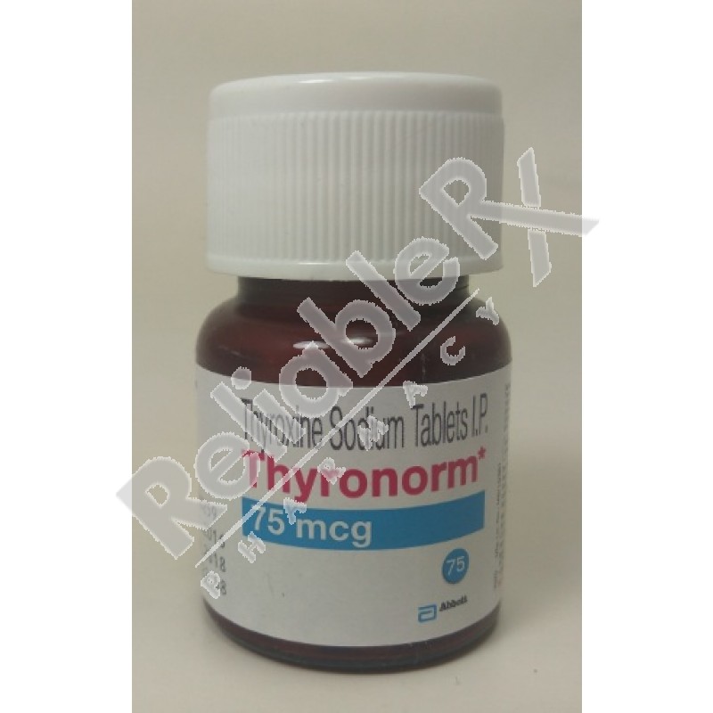 Buy Thyronorm 75mg online from ReliableRxpharmacy at affordable price ...