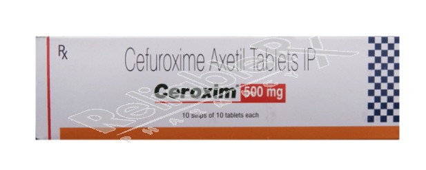 Buy Ceroxim 500mg Online, Cefuroxime 500 mg tablet
