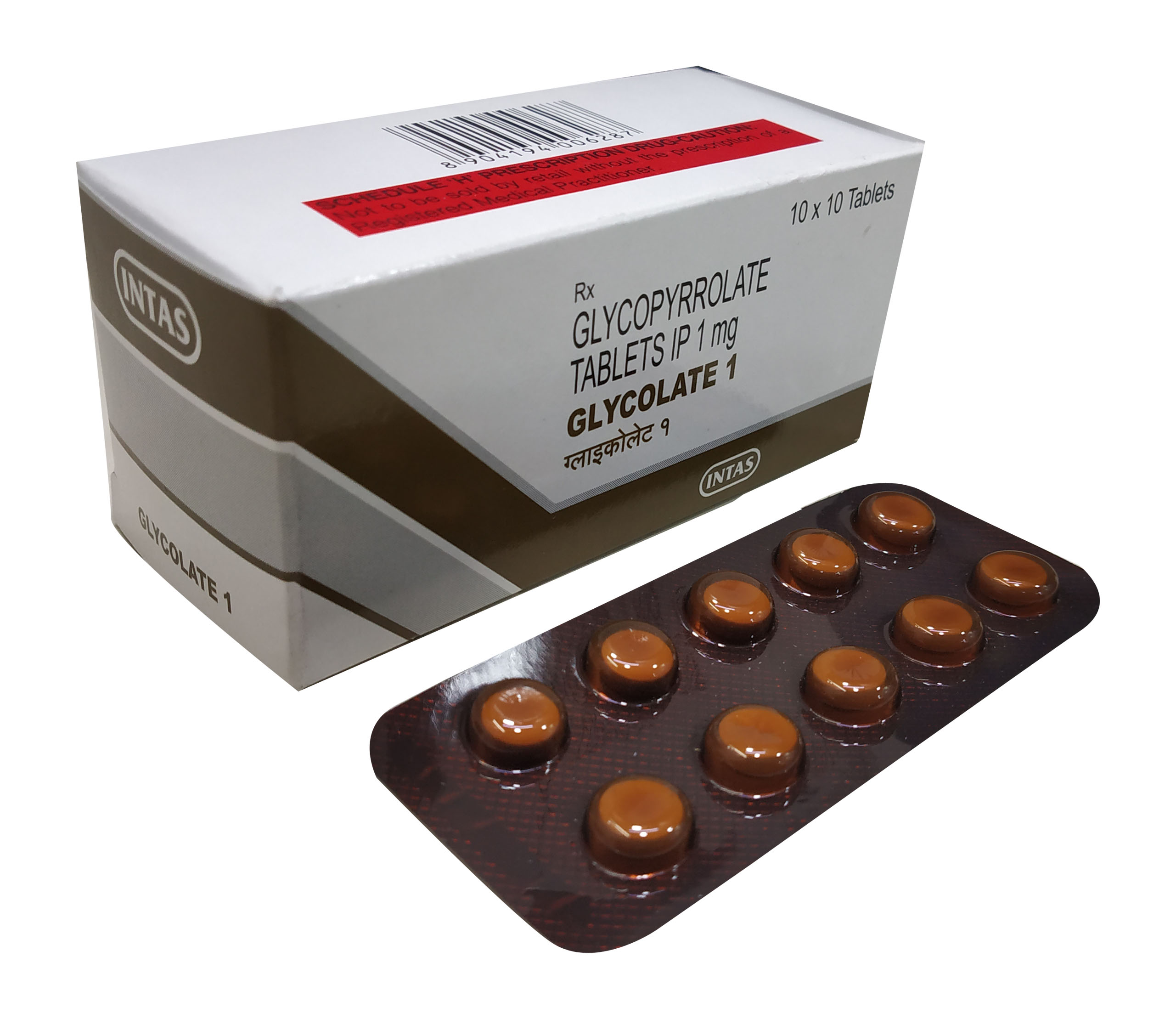 Glycolate 1mg Tablet, Buy Glycopyrrolate 1 mg